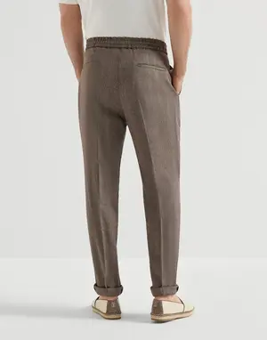 Brunello Cucinelli Drawstring Trousers - Brown