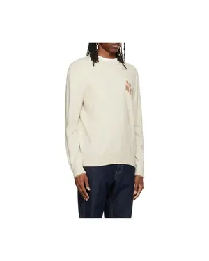 Isabel Marant Étoile Antea Sweater With 'im' Intarsia Logo - Light Gray-camel