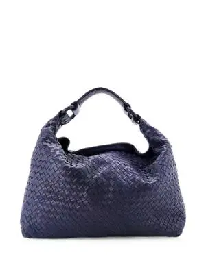 Bottega Veneta Sloane Intrecciato Nappa Medium Hobo Bag - Blue