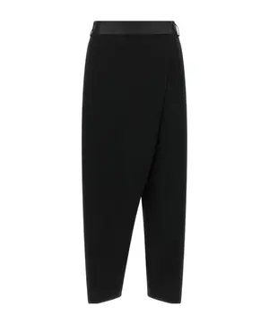 Alberto Biani Asymmetrical Panel Pants - Black
