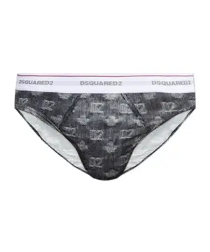 Dsquared2 Elastic Waist Briefs - Gray