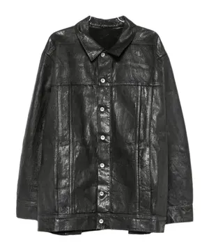 Rick Owens Button-up Denim Jacket - Black
