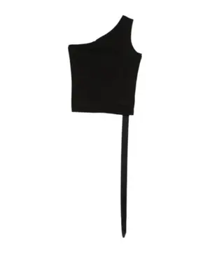 Rick Owens Asymmetrical Sleeveless Ziggy Top - No