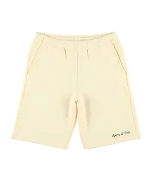 SPORTY  RICH Elastic-waist Shorts - Yellow