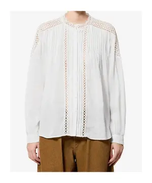 Isabel Marant Étoile Pleated Linen-blend Blouse