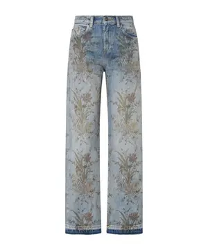 Liu Jo Floral Print Straight-leg Jeans