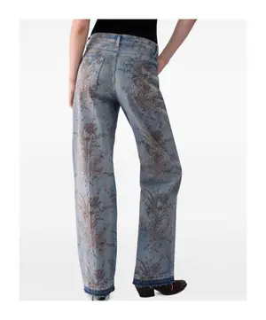 Liu Jo Floral Print Straight-leg Jeans