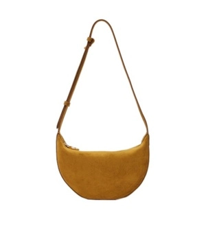 JOSEPH Bean Medium Suede Shoulder Bag - Brown