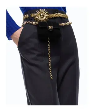 Pinko Stretch Wool-blend Cigarette Trousers