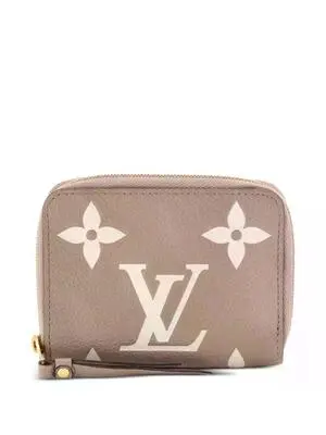 LOUIS VUITTON Zippy Coin Purse Bicolor Monogram Empreinte Giant Pouch - Neutrals