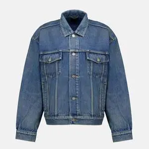 Saint Laurent Long-sleeved Denim Jacket