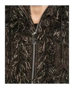 Sacai Fringe-trimmed Hooded Jacket