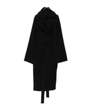 Rick Owens Belted Oversized Coat - Black