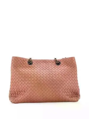 Bottega Veneta Double Chain Intrecciato Nappa Medium Tote Bag