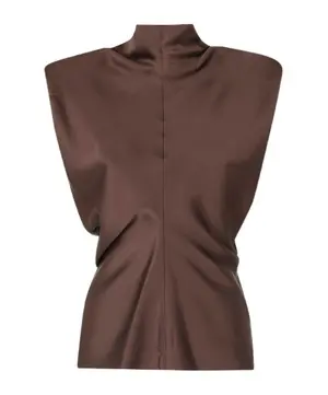 Federica Tosi Stand-collar Blouse - Moro