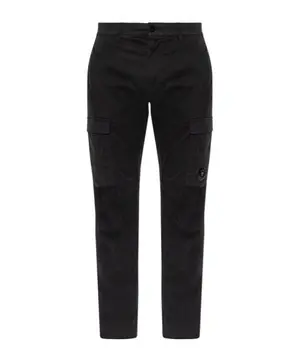 C.P. COMPANY Casual Trousers With Belt Loops - Black