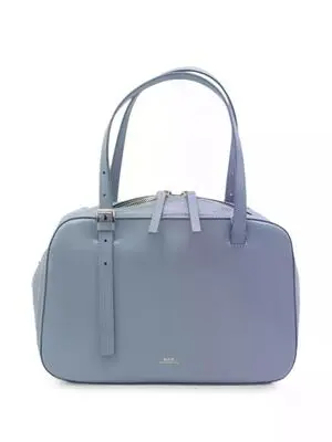A.p.c. Buckle-detail Leather Tote Bag - Blue