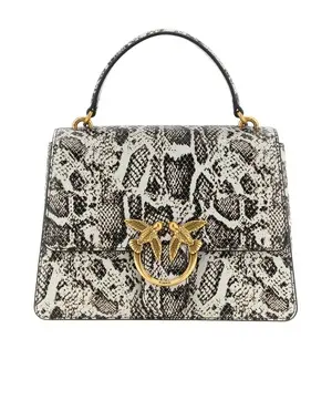 Pinko Top-handle Shoulder Bag - Grey