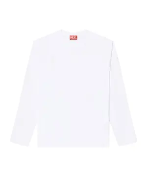 DIESEL® T-kristian Raglan Long-sleeve T-shirt - White