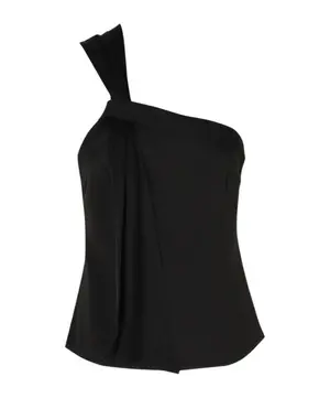 Federica Tosi One-shoulder Tank Top With Pleated Details
