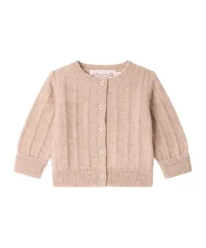 Bonpoint Leander Cable-knit Cardigan