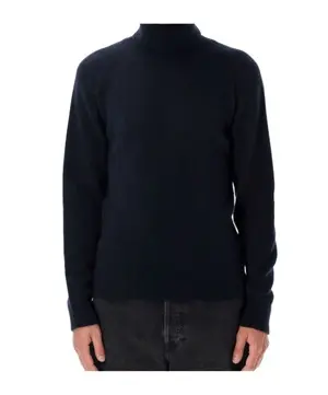 ROBERTO COLLINA High Neck Knitted Sweater - Blue
