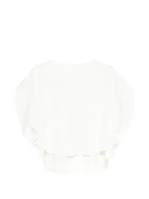 Issey Miyake Pleated Top - White