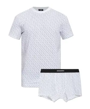 Dsquared2 Short-sleeved T-shirt And Underwear Set - White