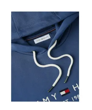 Tommy Hilfiger Logo Fleece Drawstring Hoody