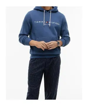 Tommy Hilfiger Logo Fleece Drawstring Hoody