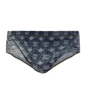Dsquared2 Elastic-waist Swim Trunks - Blue