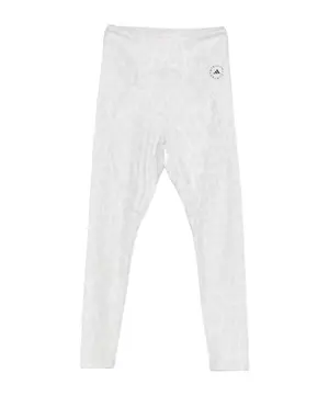 Adidas By Stella McCartney Leopard-print Leggings - Cwhite/orbgry
