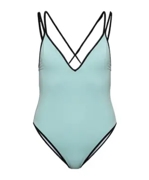 Balmain Sleeveless One-piece Swimsuit - Blue