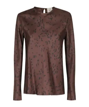 ALYSI Long-sleeved Cover-up - Cacao