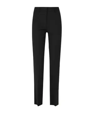 Federica Tosi Casual Trousers With Belt Loops - Black
