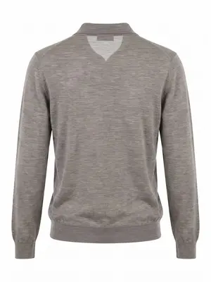 Brunello Cucinelli Collared Long-sleeved Knit Sweater