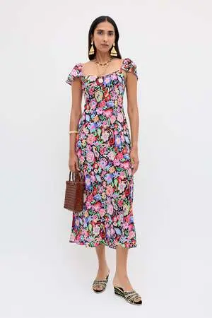 Rixo Adele Ikat Bloom Regular - Multi