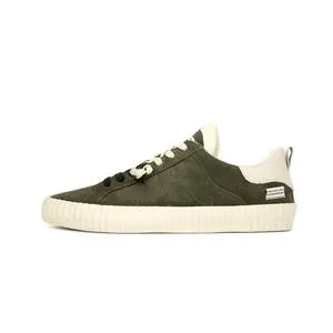 SPRINGA | UNIQUE VULCANIZED SNEAKERS ITALIAN HANDMADE Wavy Suede Military - Green