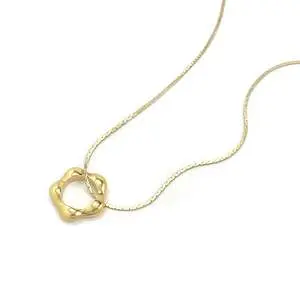 BIKO Small Wildflower Pendant Necklace - Gold