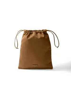 Prada Wish Re-nylon Pouch - Brown