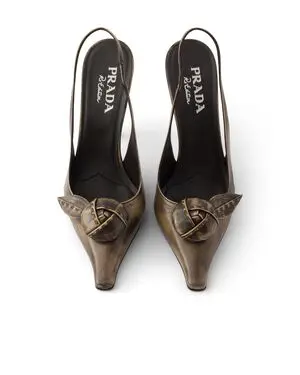 Prada Leather Slingback Pumps