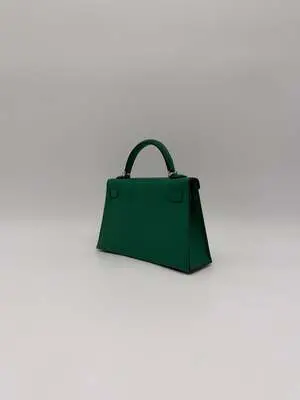 Hermès Mini Kelly 20cm Vert Vertigo Epsom Leather Palladium Hardware