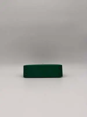 Hermès Mini Kelly 20cm Vert Vertigo Epsom Leather Palladium Hardware