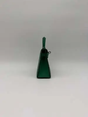 Hermès Mini Kelly 20cm Vert Vertigo Epsom Leather Palladium Hardware