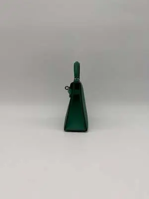 Hermès Mini Kelly 20cm Vert Vertigo Epsom Leather Palladium Hardware