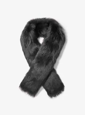 Michael Kors Shearling Stole - Black