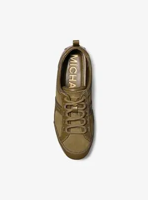 Michael Kors Keely Tassel Suede Trainer - Green