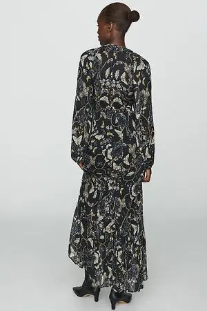 Anthropologie Sheer Chiffon Maxi Dress