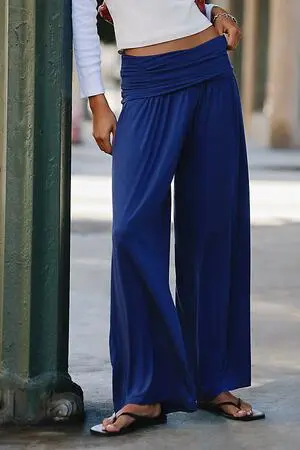 LYREBIRD Foldover Wide-leg Pants Modaluxe