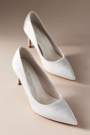 Jeffrey Campbell Nikia Satin Pumps - White